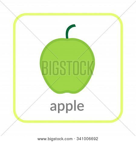 Apple Icon. Green Vector & Photo (Free Trial) | Bigstock