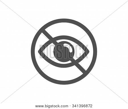 Not Looking Sign. No Vector & Photo (Free Trial) | Bigstock