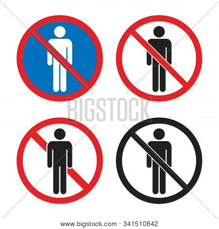 No Entry Icon Set, No Vector & Photo (Free Trial) | Bigstock