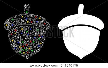 Glowing Mesh Acorn Vector & Photo (Free Trial) | Bigstock