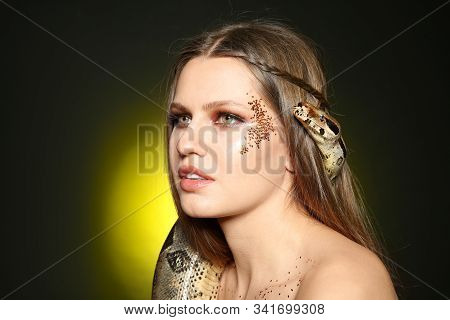 Beautiful Woman Boa Image & Photo (Free Trial) | Bigstock