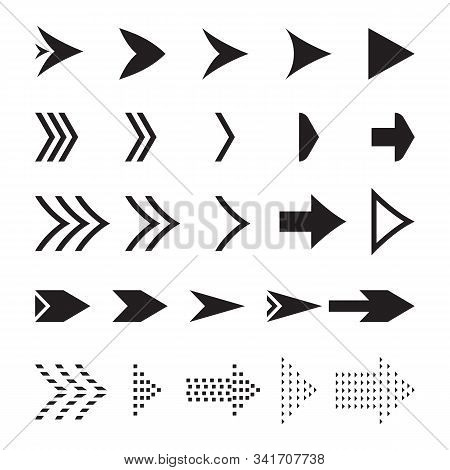 Set Black Arrow Vector & Photo (Free Trial) | Bigstock