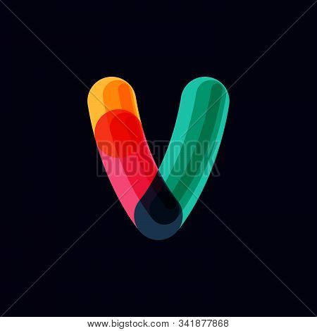 V Letter Vivid Logo Vektörü (Ücretsiz Deneme) | Bigstock