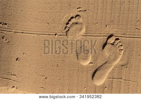 Two Footprints Sand Image & Photo (Free Trial) | Bigstock