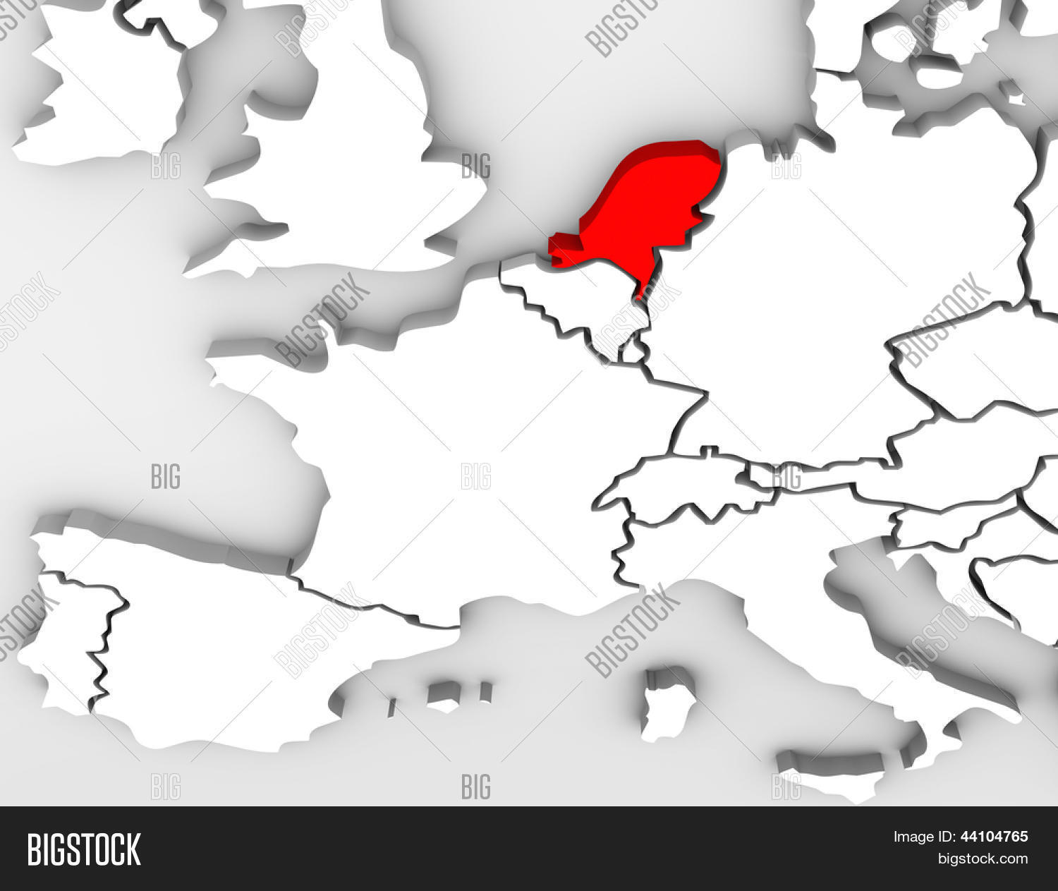 Netherlands Map Europe