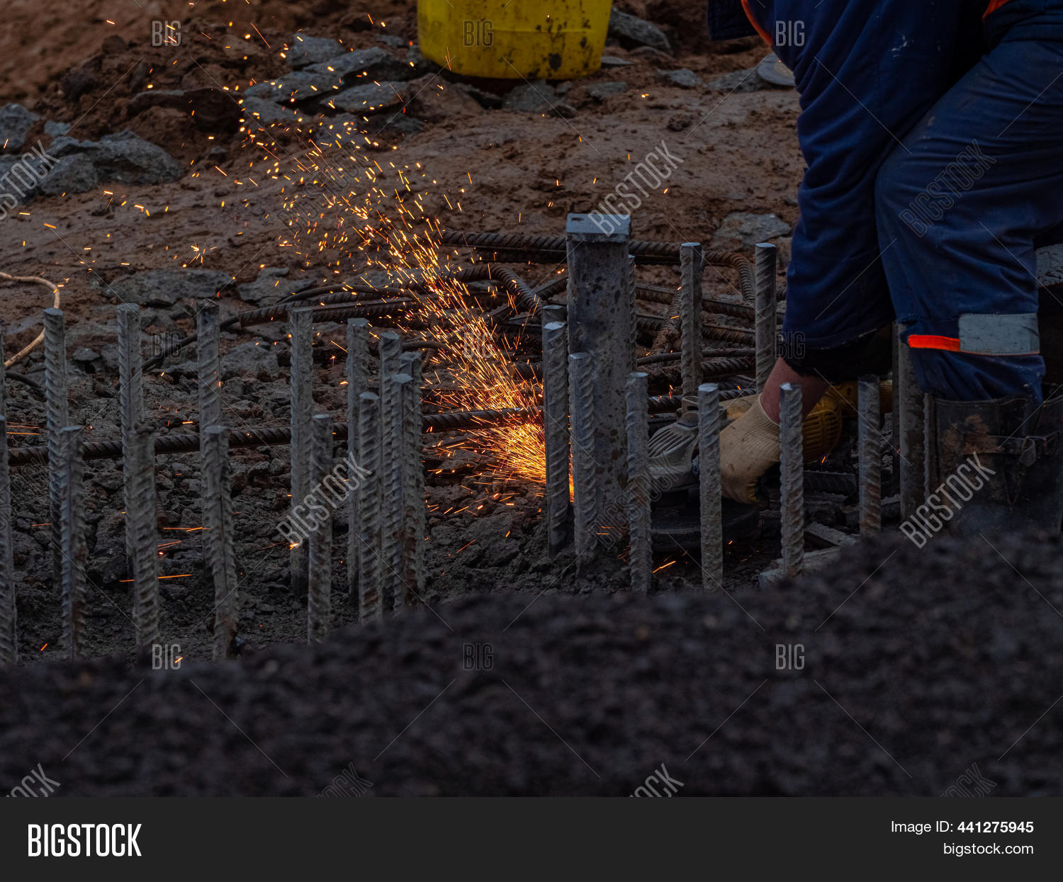 Welding Rebar Road Image & Photo (Free Trial) | Bigstock