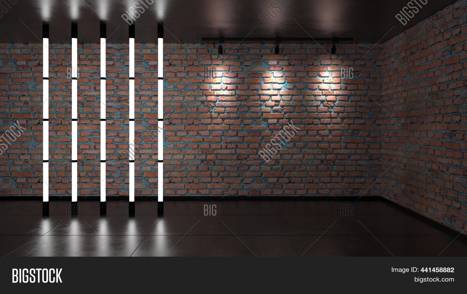 Empty Room Brick Wall Image & Photo (Free Trial) | Bigstock