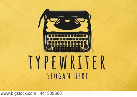 Old Typewriter Logo Vector & Photo (Free Trial) | Bigstock