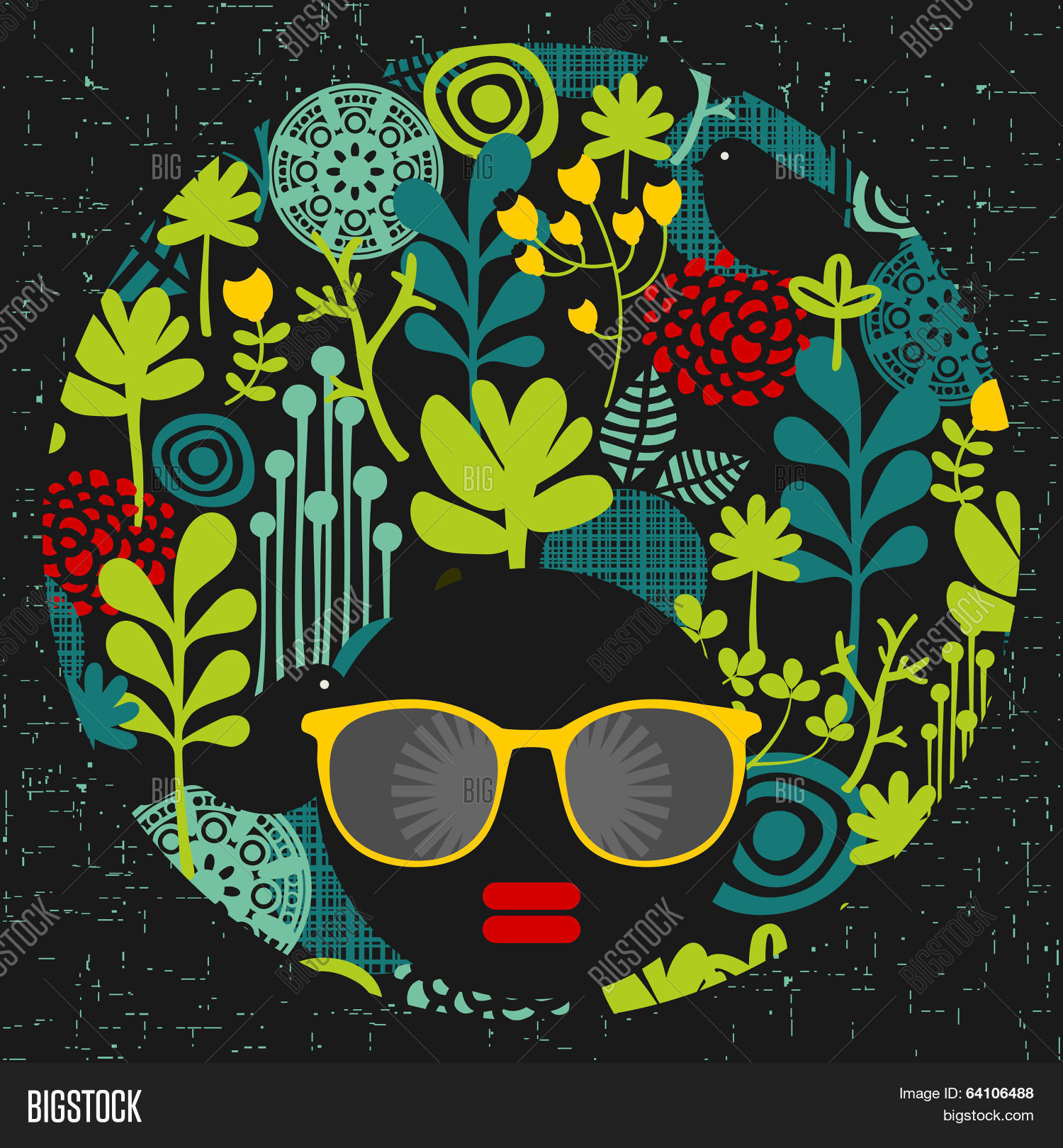 Black Head Woman Vector & Photo (Free Trial) | Bigstock