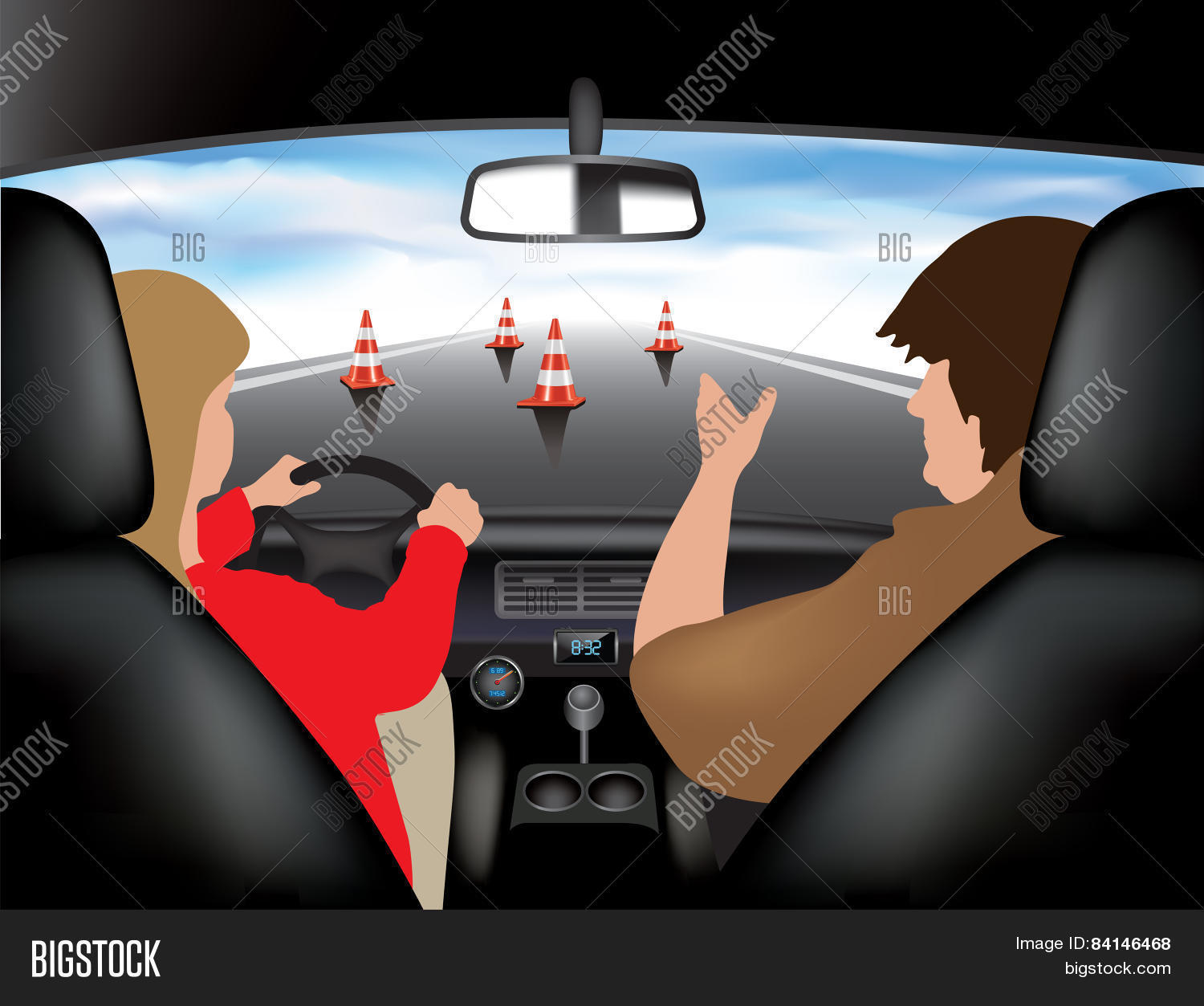 Driving School Vector & Photo (Free Trial) | Bigstock