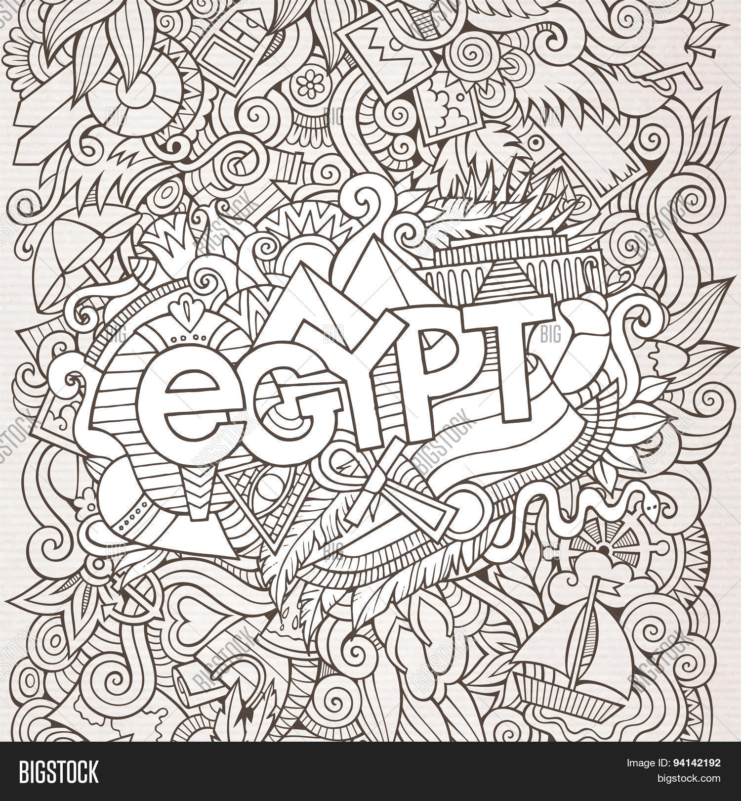 Egypt Hand Lettering Vector & Photo (Free Trial) | Bigstock