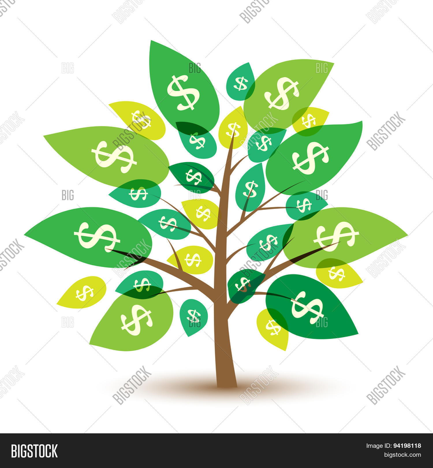 Icon Money Tree Vector & Photo (Free Trial) | Bigstock