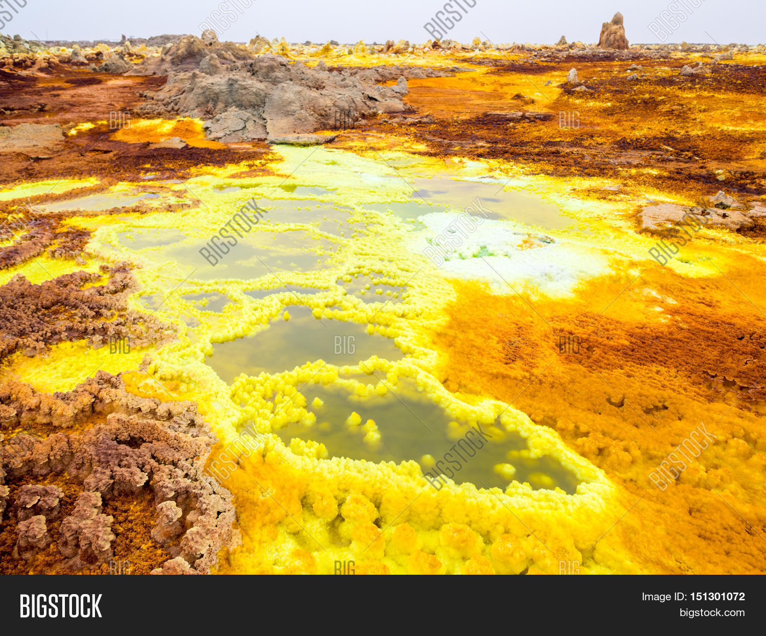Sulphur Lake Dallol Image & Photo (Free Trial) | Bigstock