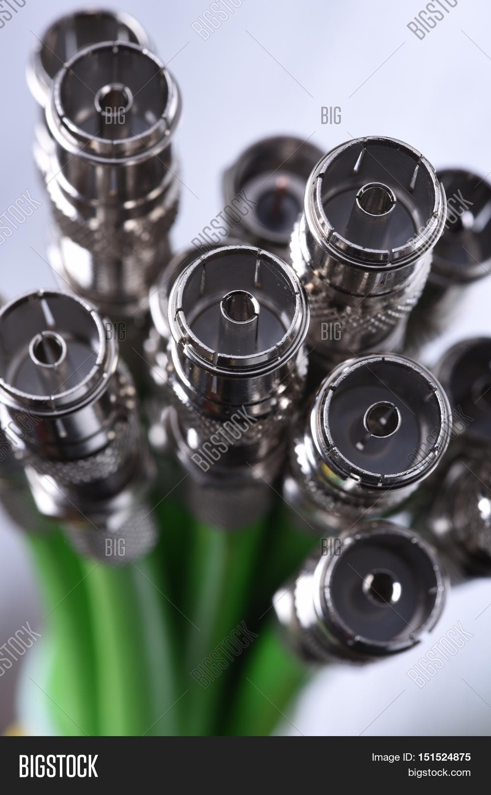 Coax TV Cable On Grey Image & Photo (Free Trial) | Bigstock