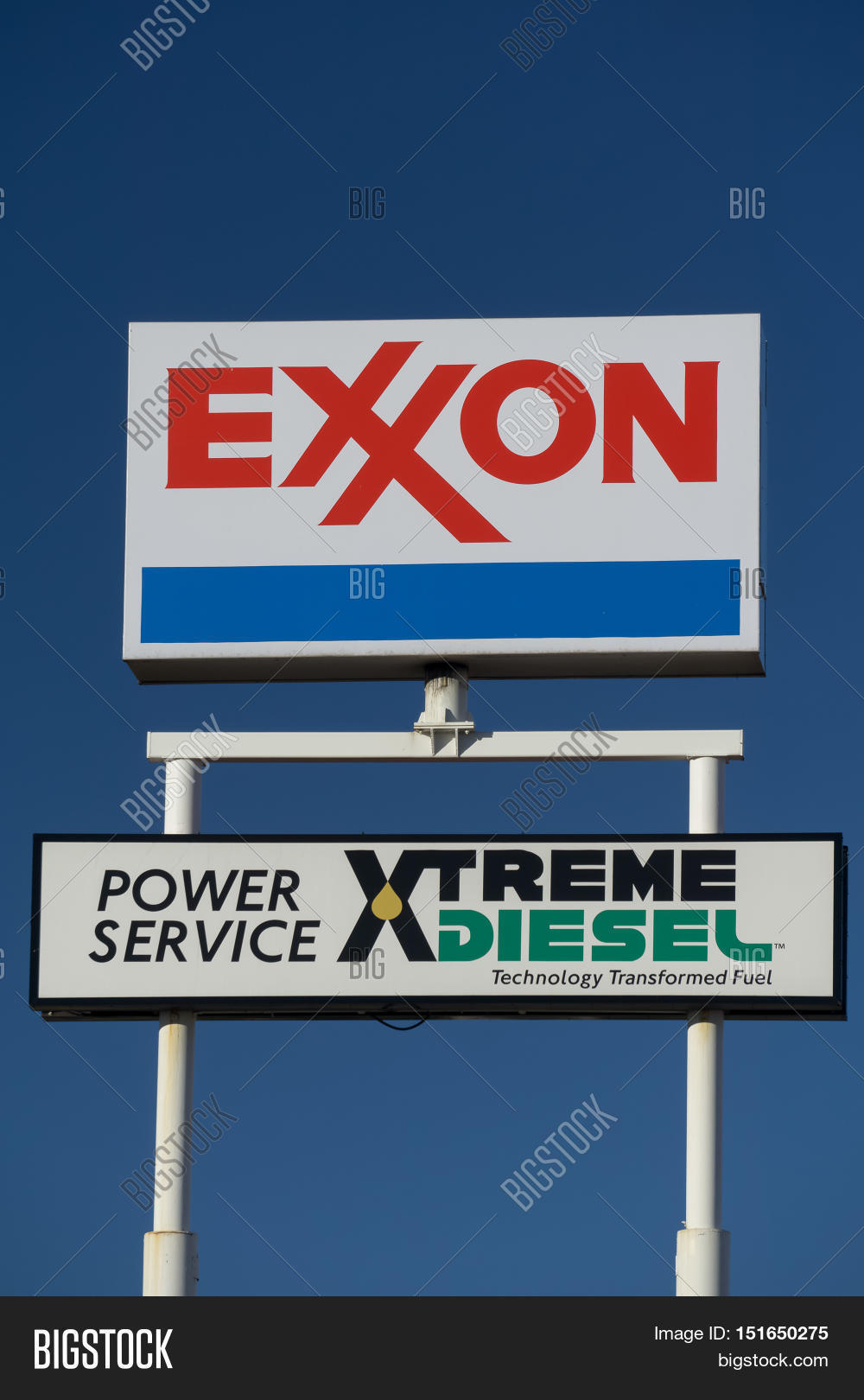 Exxon Gas Station Sign Image & Photo (Free Trial) | Bigstock