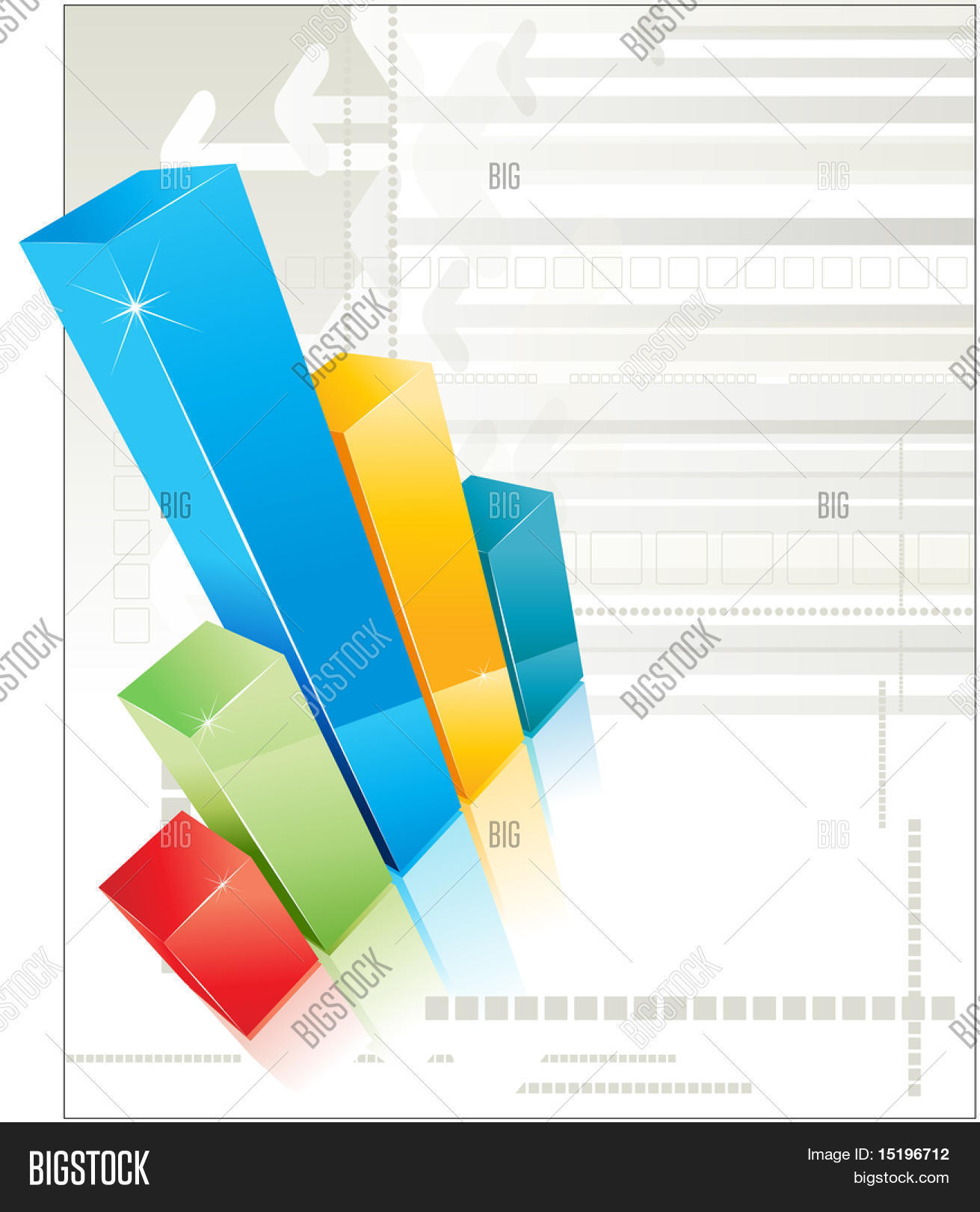 3D Shiny Graph Image & Photo (Free Trial) | Bigstock