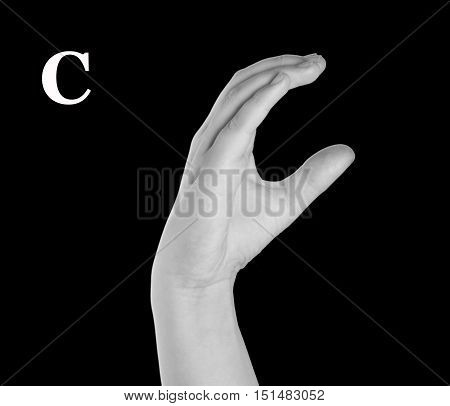Letter C. Finger Image & Photo (Free Trial) | Bigstock
