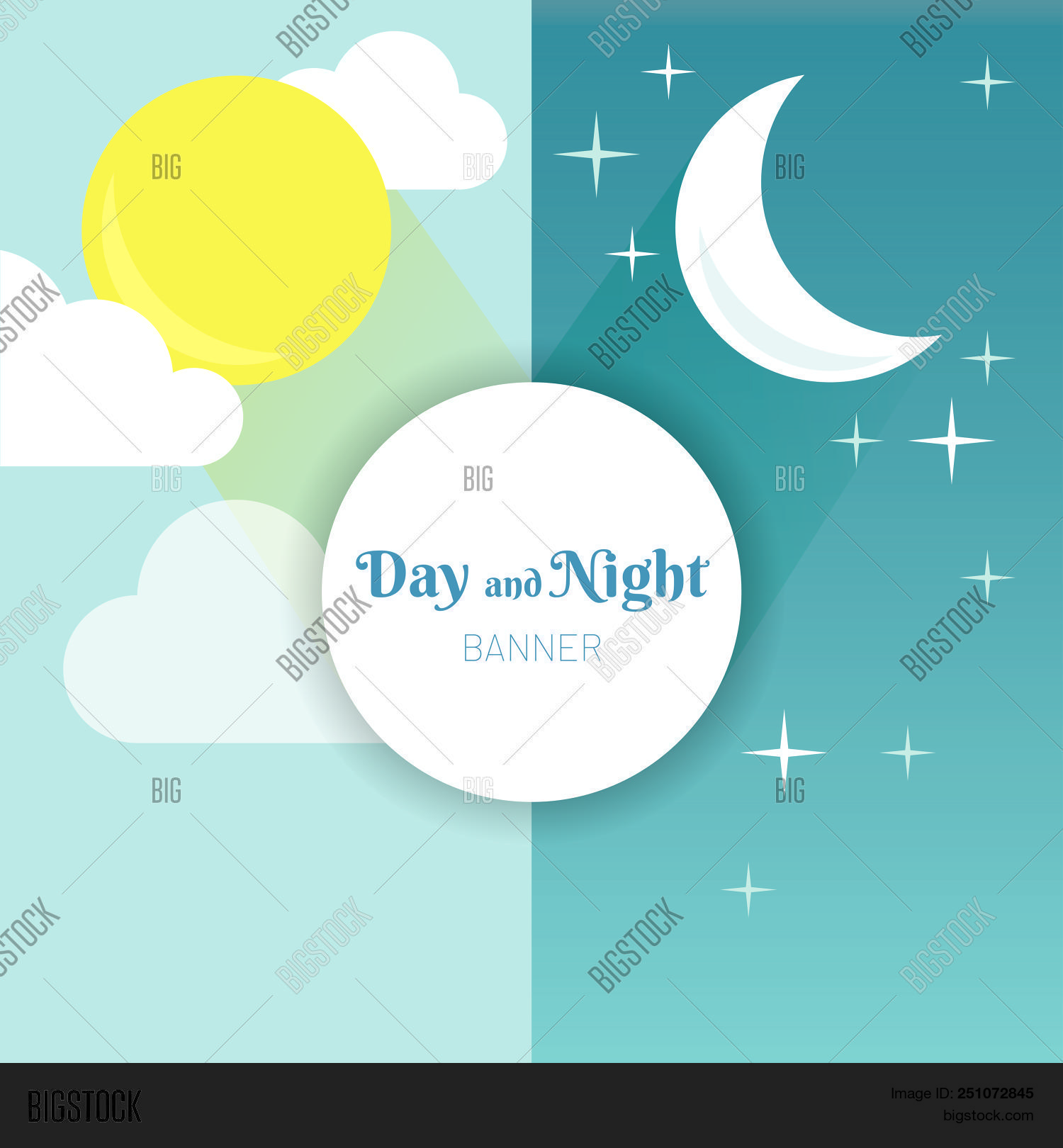 Day Night Layout. Sun Vector & Photo (Free Trial) | Bigstock