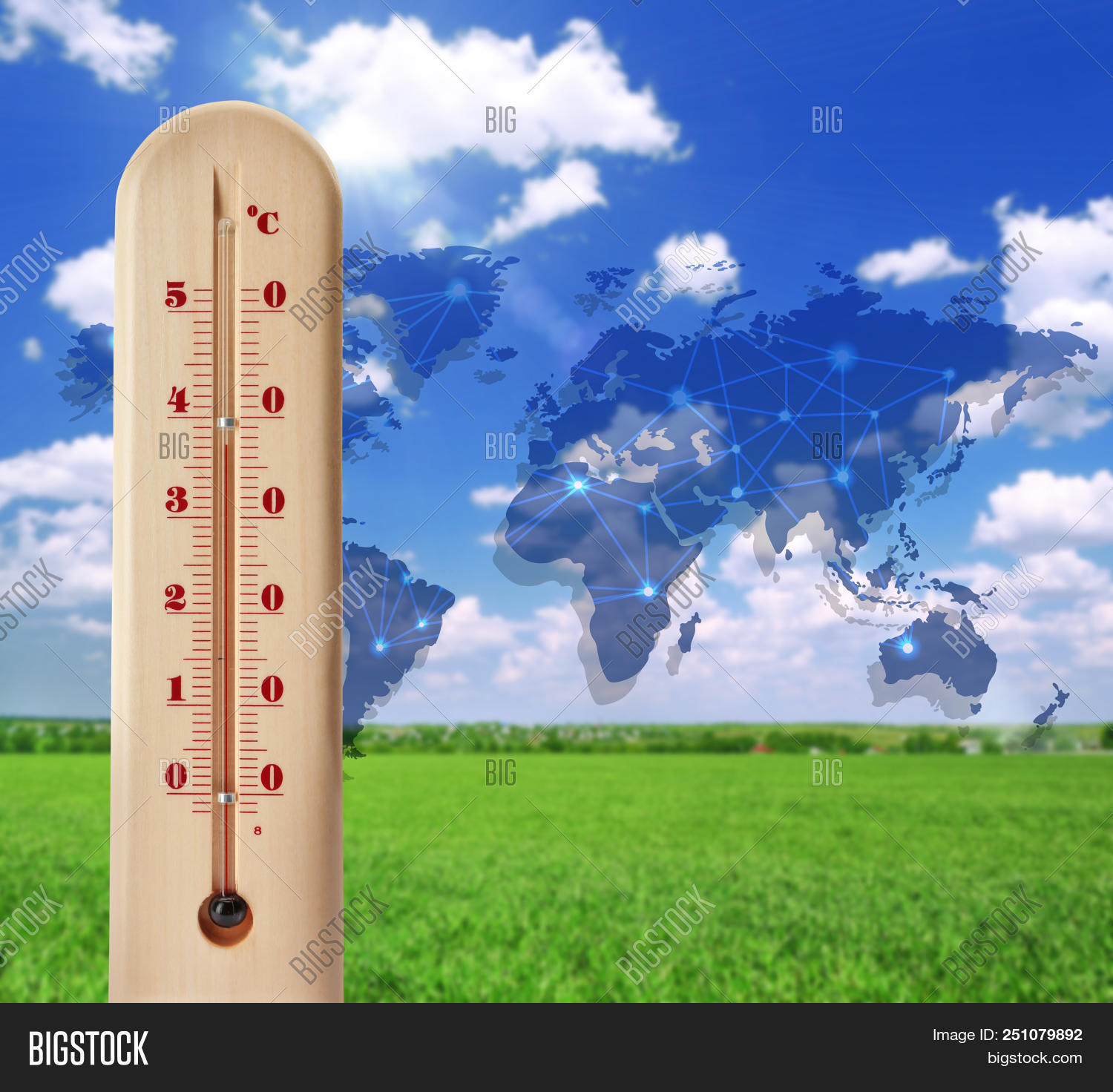 World Map Thermometer Image & Photo (Free Trial) | Bigstock