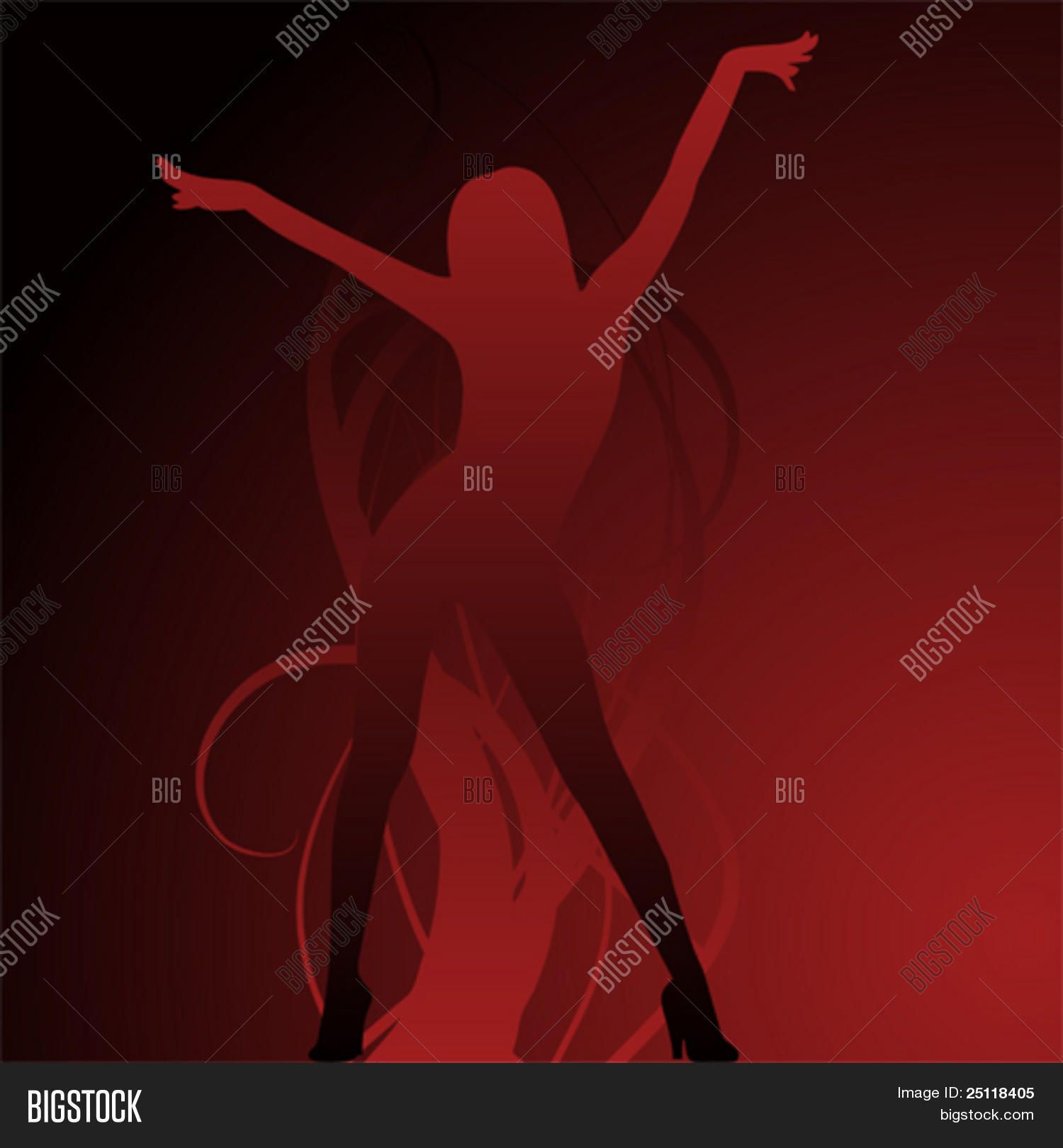 Vector Red Dancer Vector & Photo (Free Trial) | Bigstock