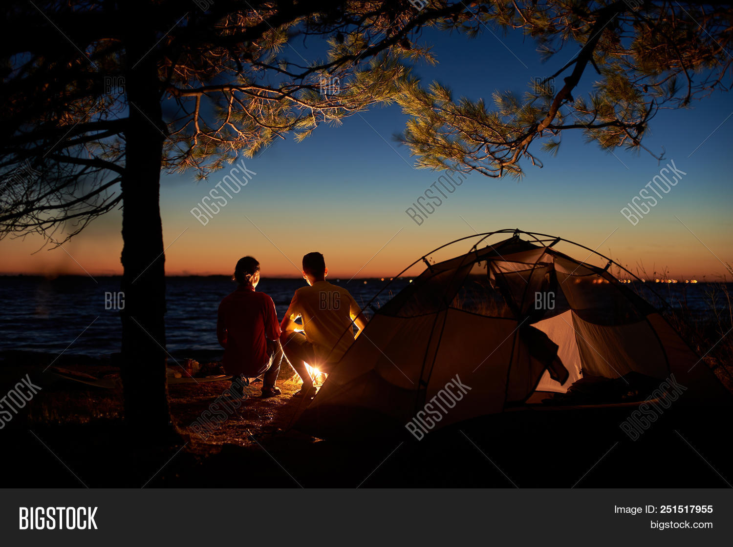 Night Camping Lake. Image & Photo (Free Trial) | Bigstock