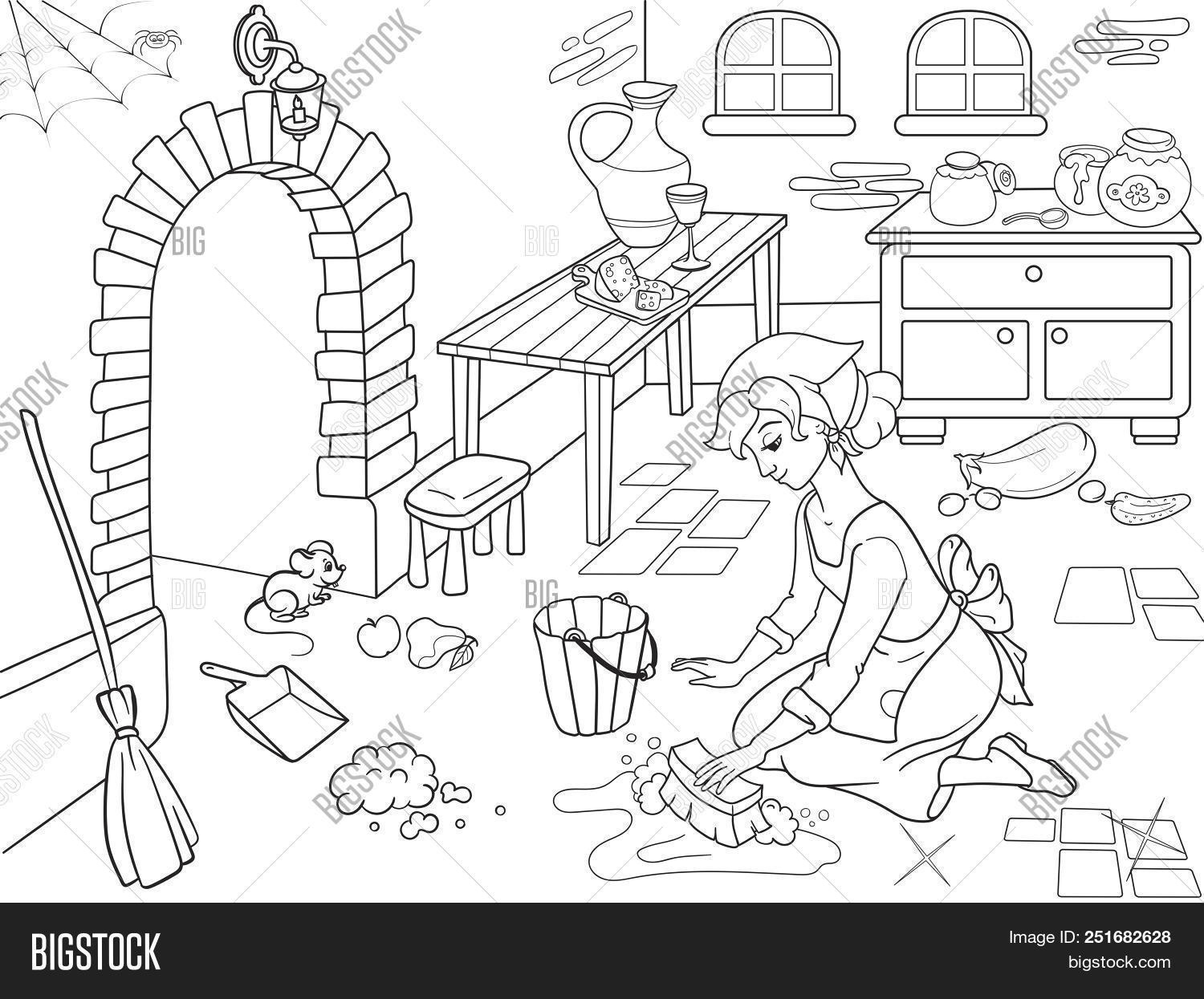 Cinderella Cleans Image & Photo (Free Trial) | Bigstock