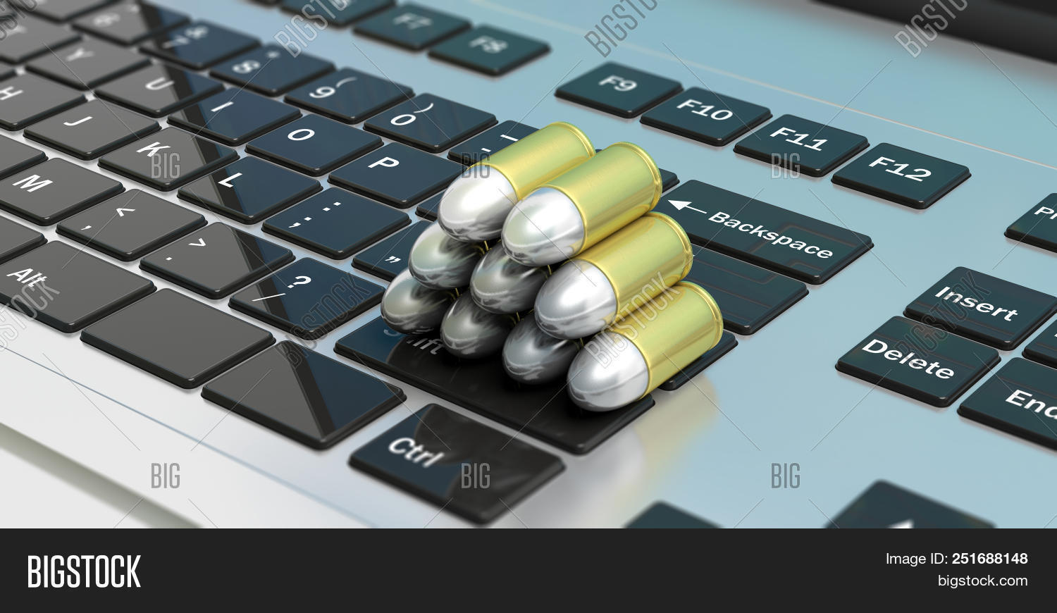Cyber Crime. Bullets Image & Photo (Free Trial) | Bigstock