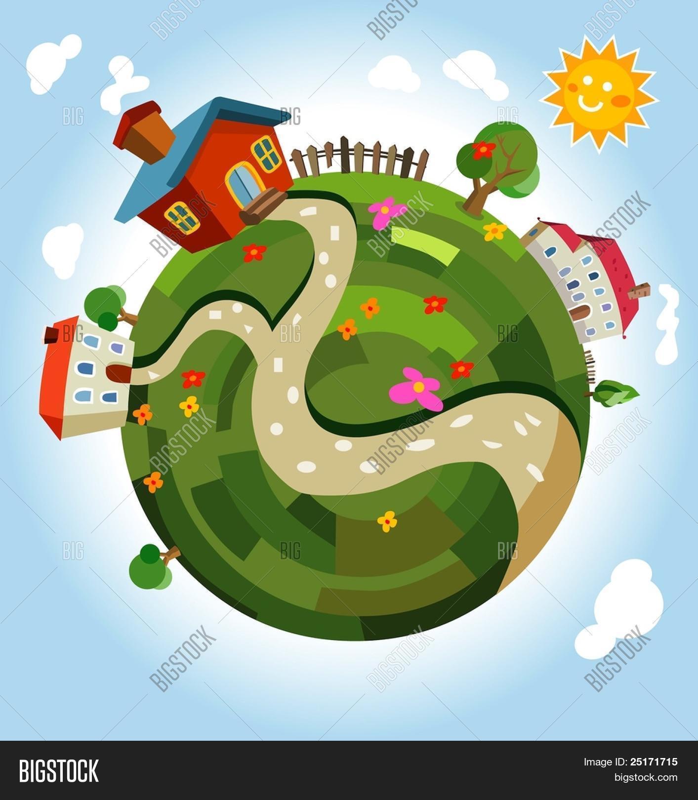 Friendly Small Planet Vector & Photo (Free Trial) | Bigstock