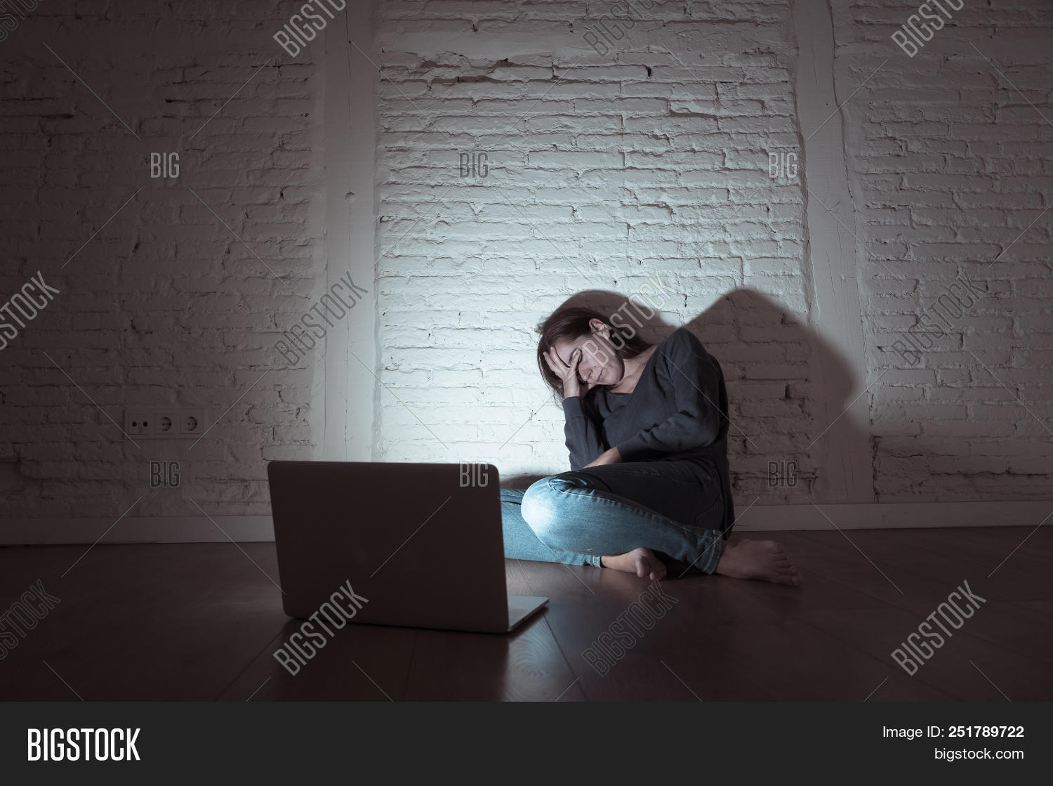Sad Scared Female Image & Photo (Free Trial) | Bigstock