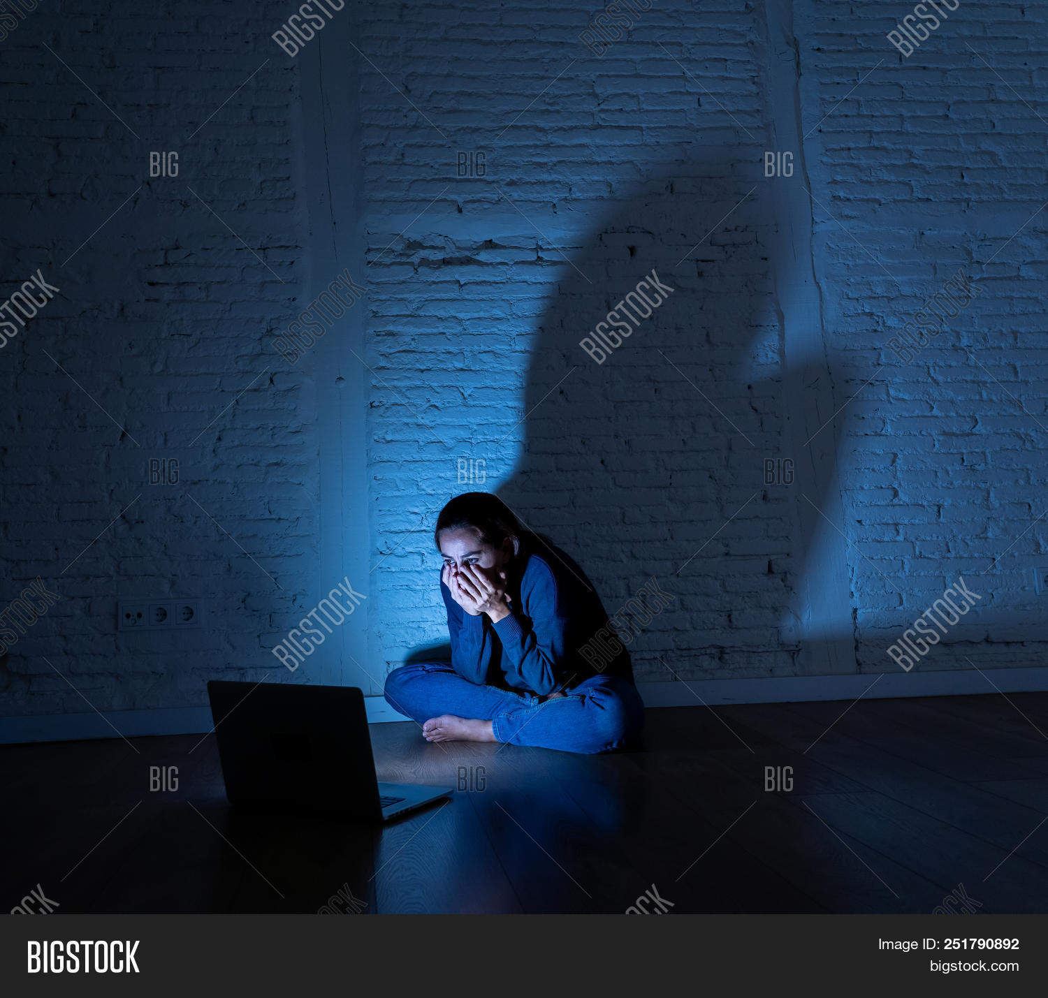 Sad Scared Female Image & Photo (Free Trial) | Bigstock