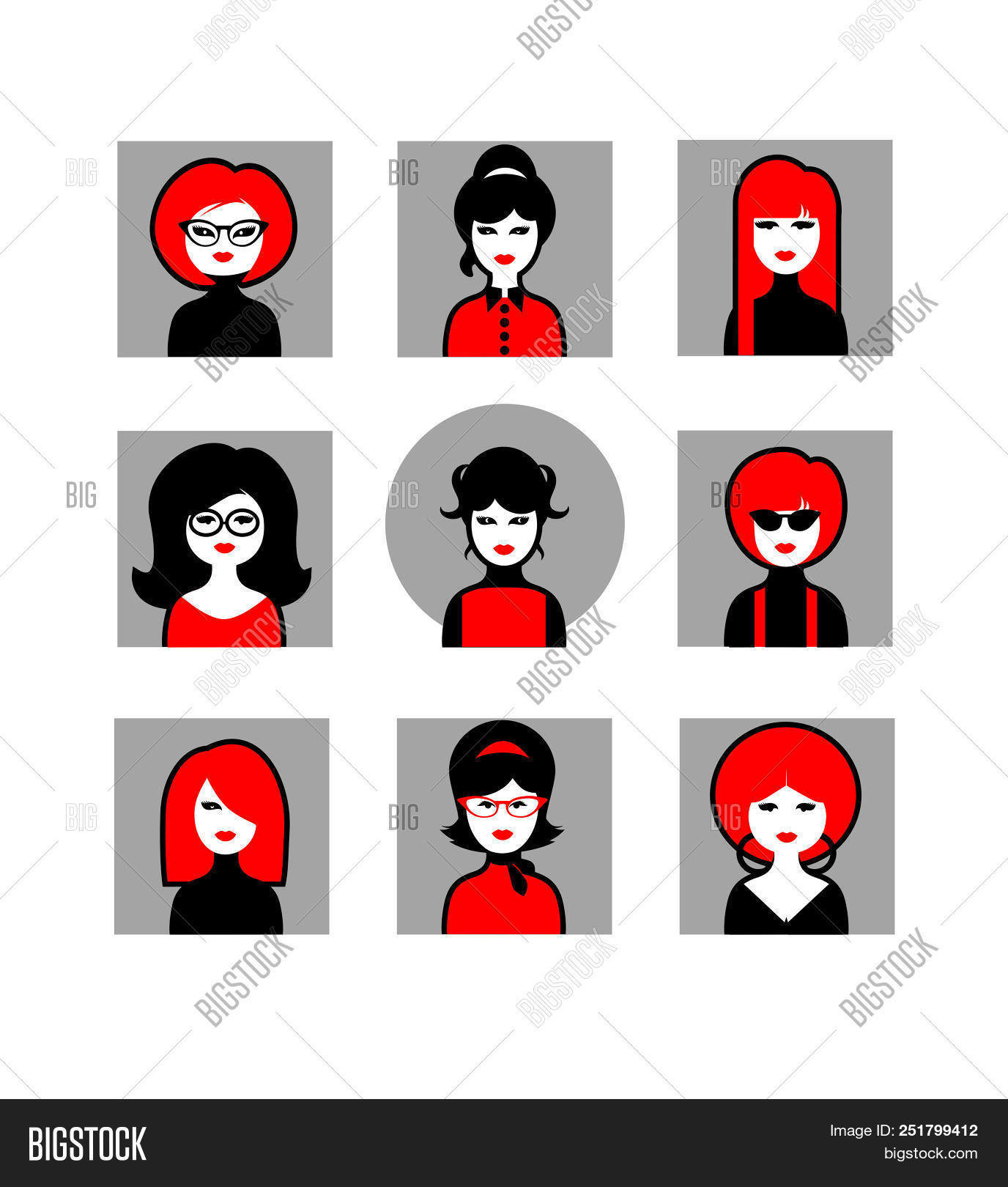 Avatars Pop-inspired Vector & Photo (Free Trial) | Bigstock