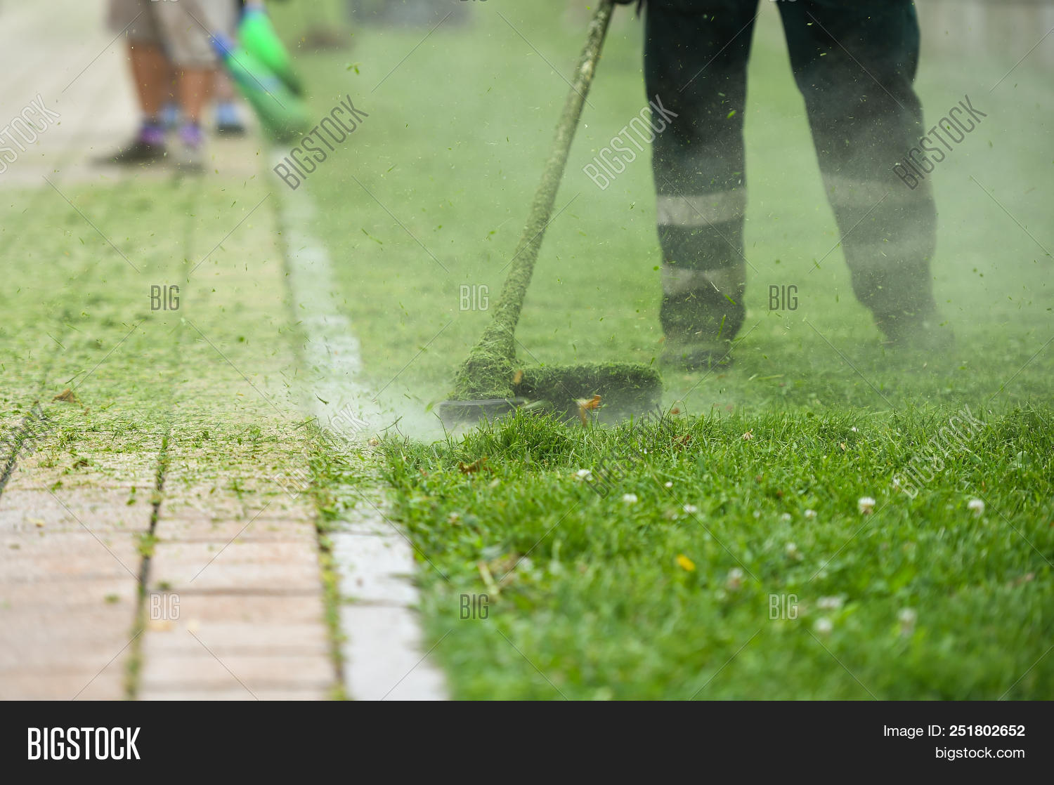 Law Mower Man Trimming Image And Photo Free Trial Bigstock