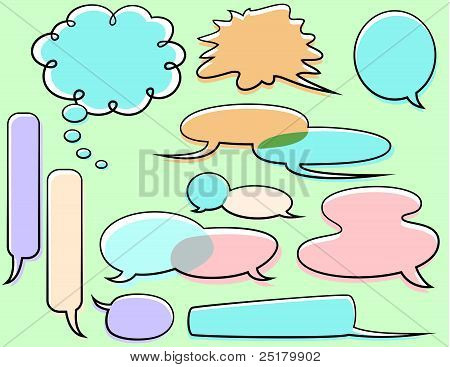 Word Balloons Vector Vector & Photo (Free Trial) | Bigstock