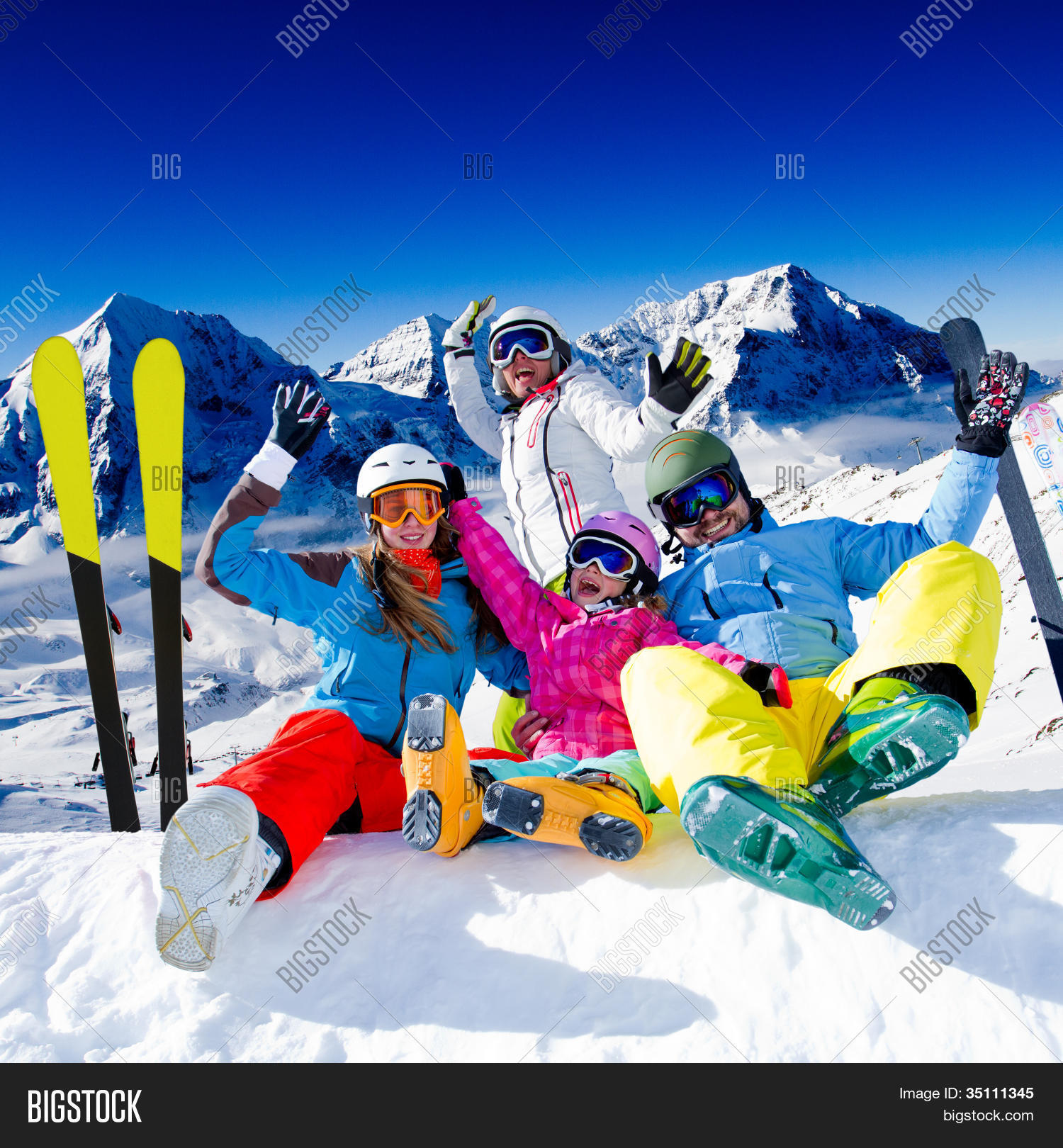 Skiing, Winter Fun - Image & Photo (Free Trial) | Bigstock