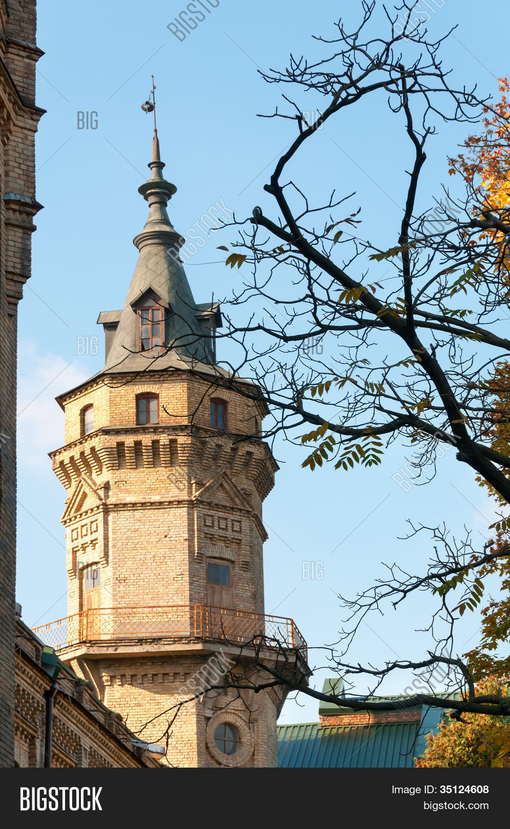 Vintage Brick Tower Image & Photo (Free Trial) | Bigstock