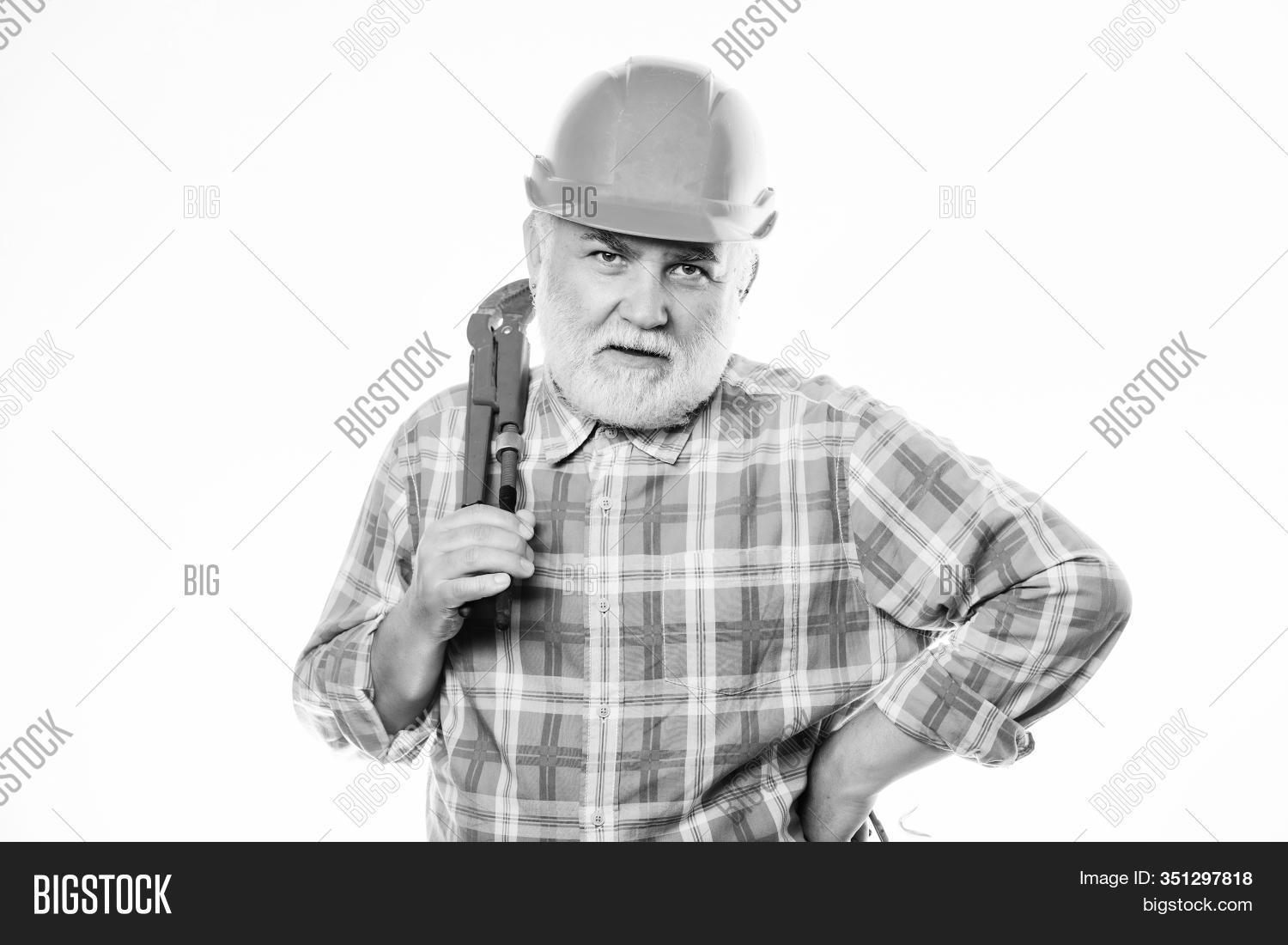 Man Bearded Plumber Image & Photo (Free Trial) | Bigstock