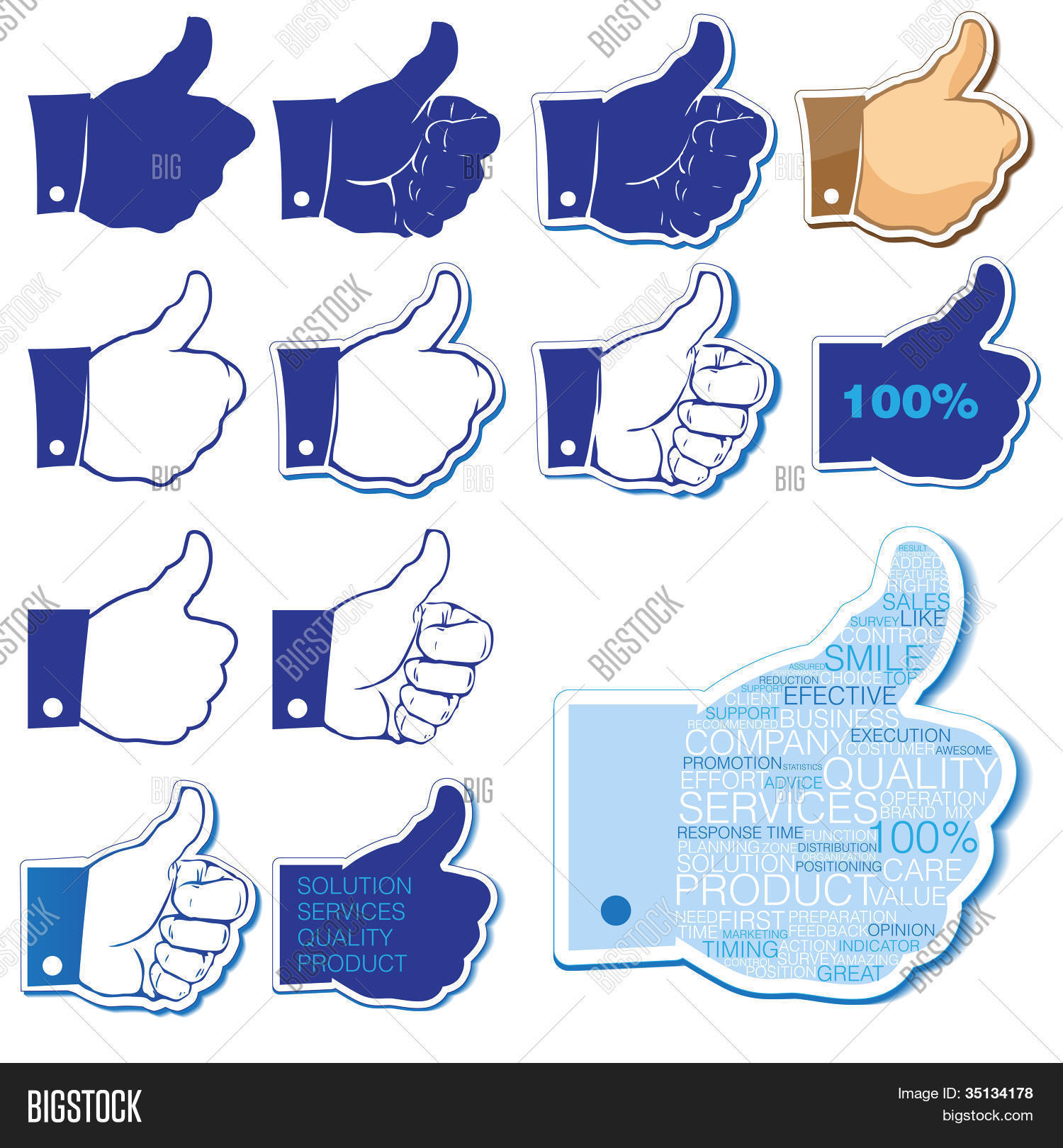 Thumbs Tag Cloud Icon Vector & Photo (Free Trial) | Bigstock