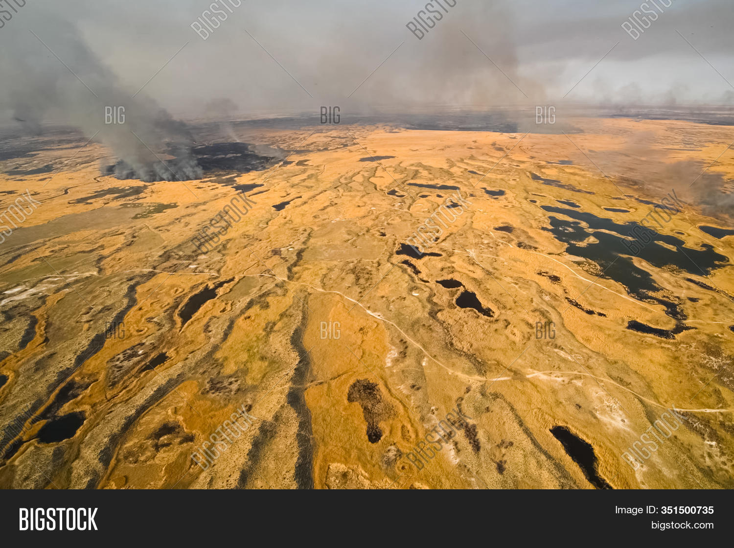 Tundra Fire. Burning Image & Photo (Free Trial) | Bigstock