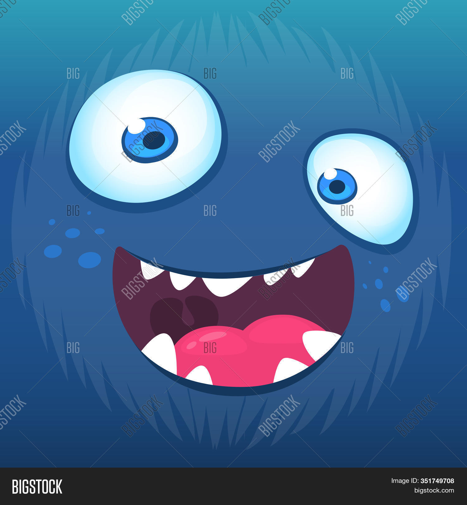 Cartoon Monster Face. Image & Photo (Free Trial) | Bigstock