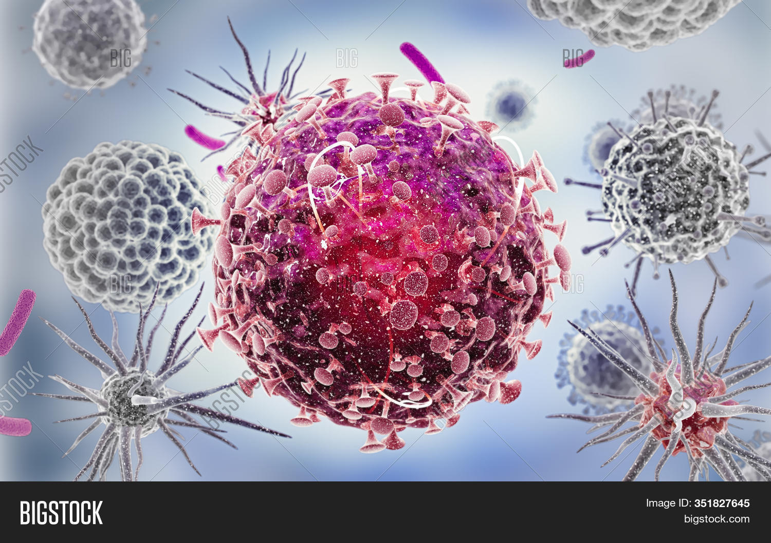 Virus Cells Bacteria Image & Photo (Free Trial) | Bigstock