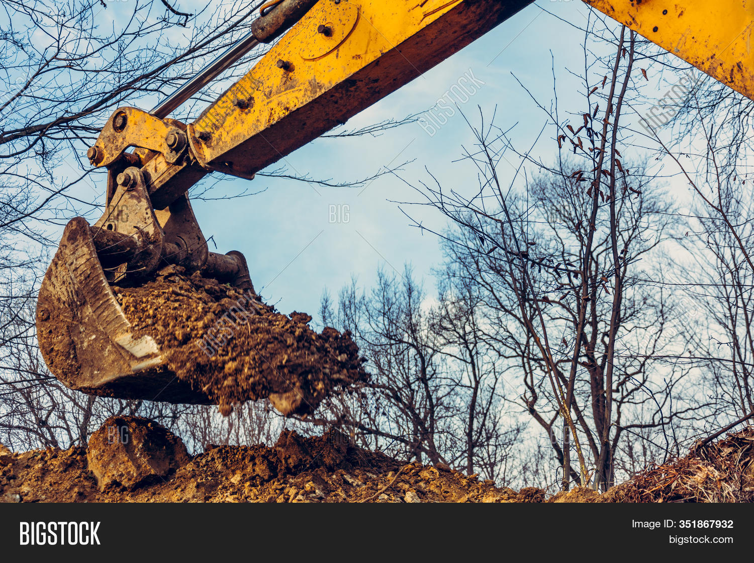Backdrop Excavator Image & Photo (Free Trial) | Bigstock