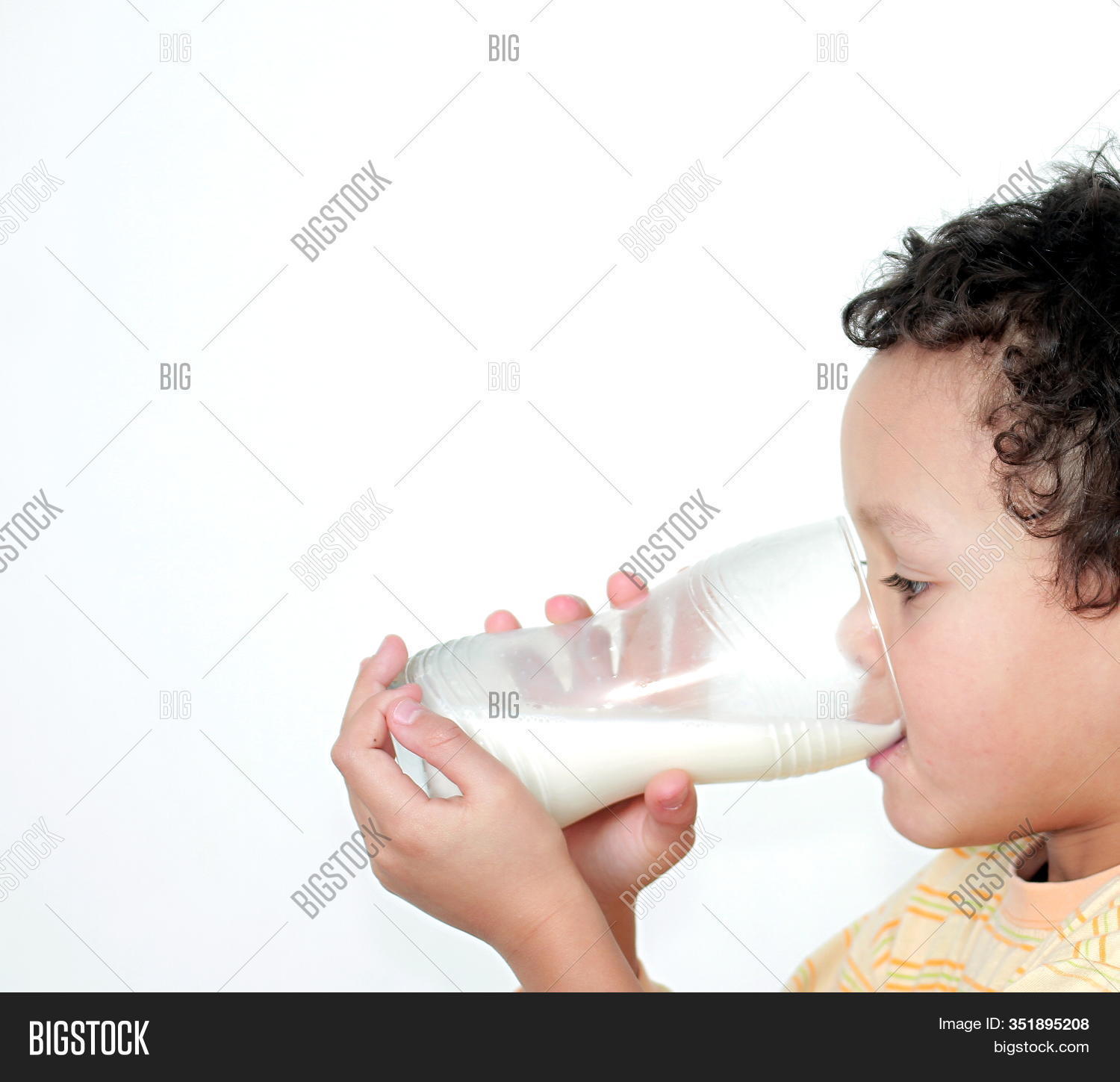 Child Drinking Milk Image & Photo (Free Trial) | Bigstock
