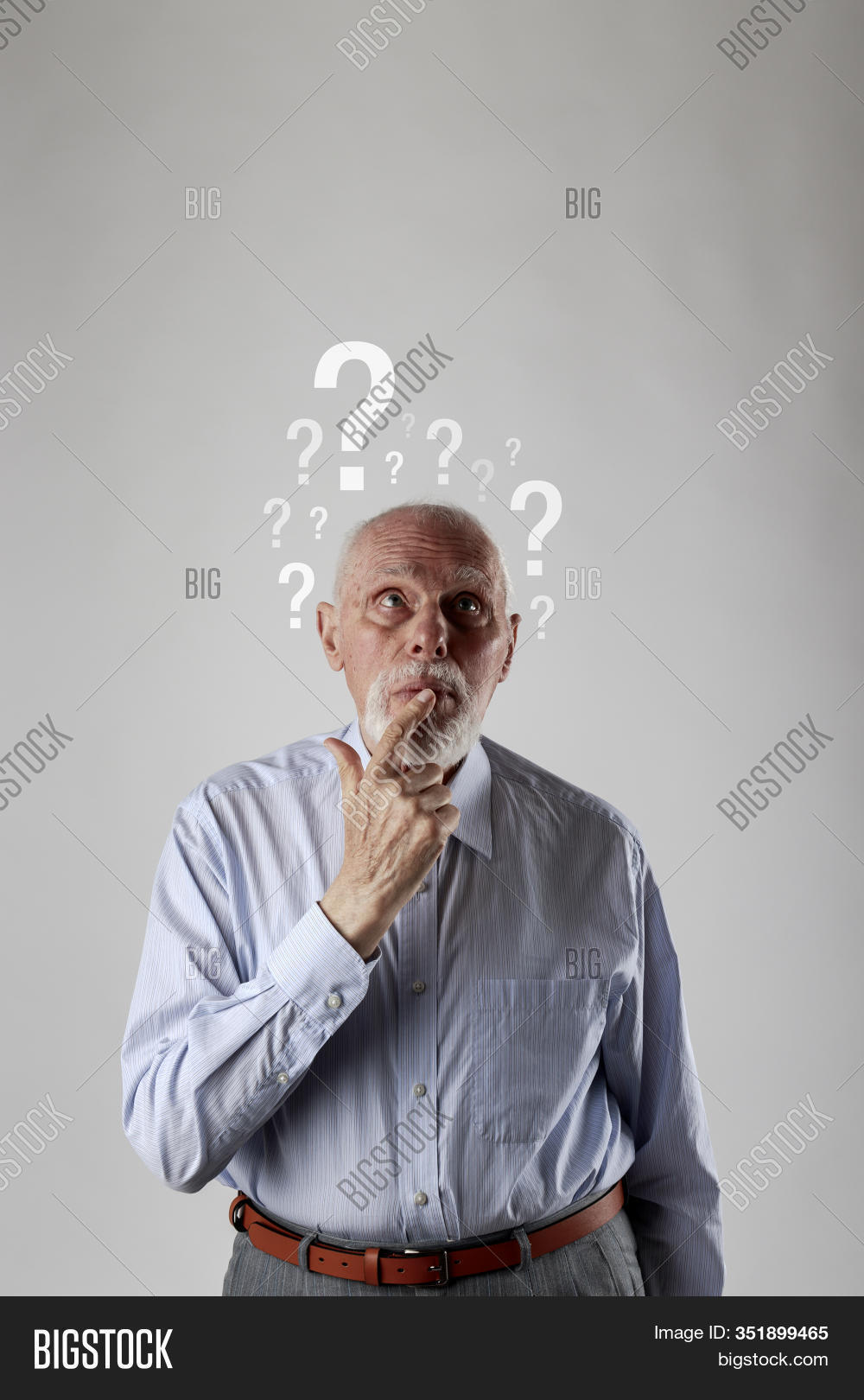 Old Man Question Marks Image & Photo (Free Trial) | Bigstock