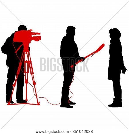Silhouette Operator Vector & Photo (Free Trial) | Bigstock