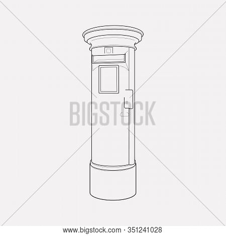 British Post Box Icon Vector & Photo (Free Trial) | Bigstock