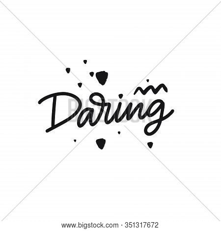 Daring Word Hand Vector & Photo (Free Trial) | Bigstock