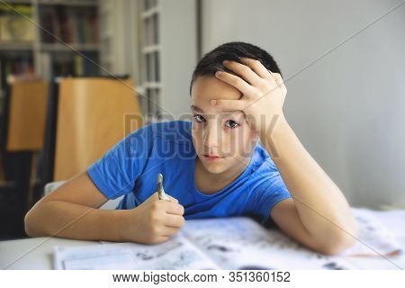 Young Boy Writing Image & Photo (Free Trial) | Bigstock