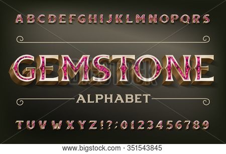 Gemstone Alphabet Vector & Photo (Free Trial) | Bigstock
