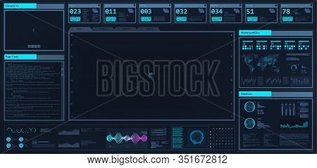 High-tech Dashboard Vector & Photo (Free Trial) | Bigstock