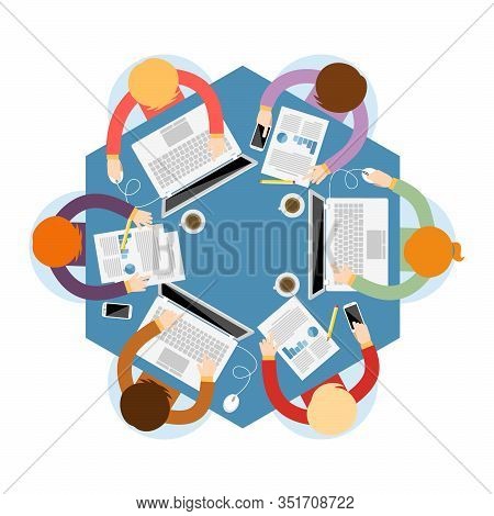 Round Table Discussion Images, Illustrations & Vectors (Free) - Bigstock
